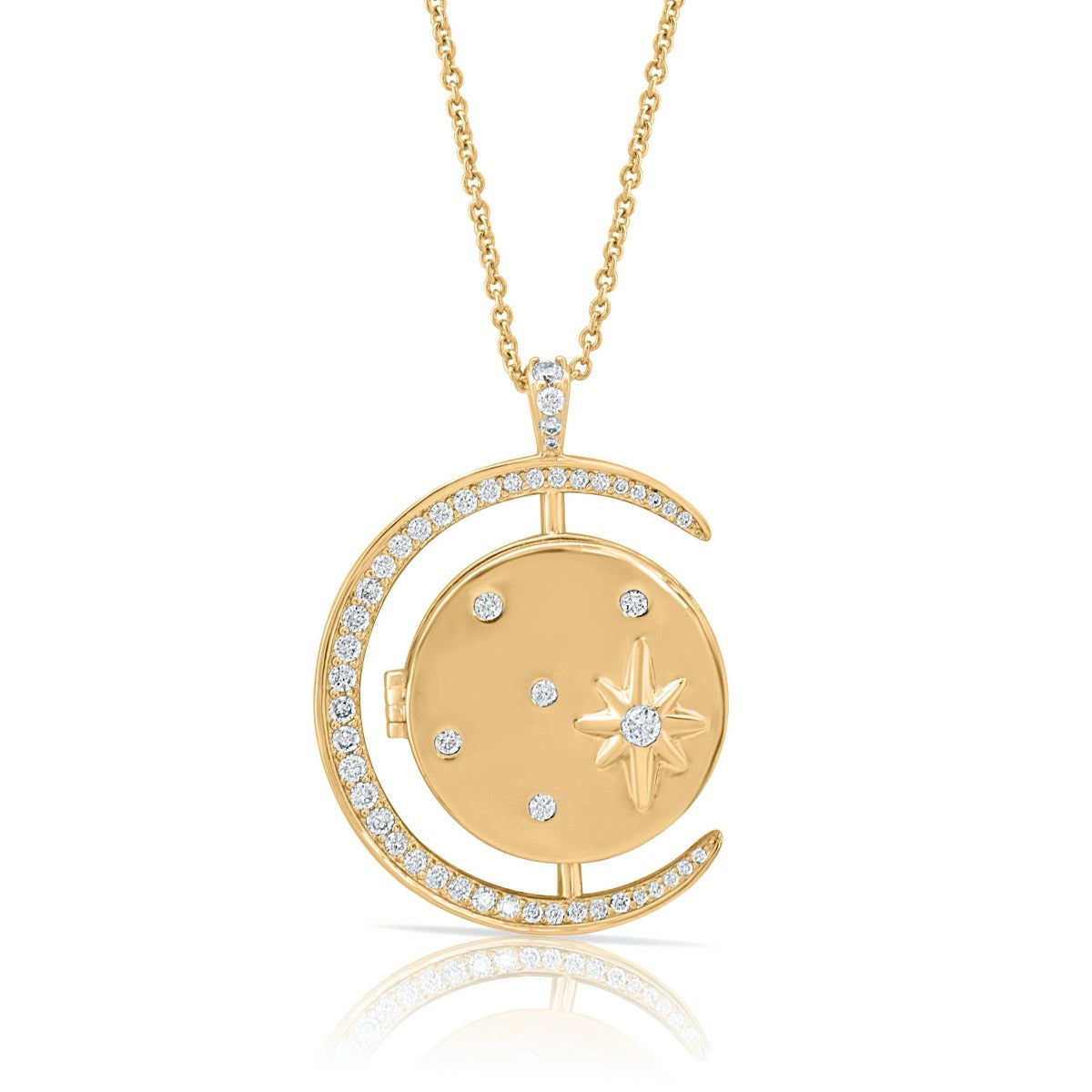 Luna Locket - Gold – Elizabeth Stone