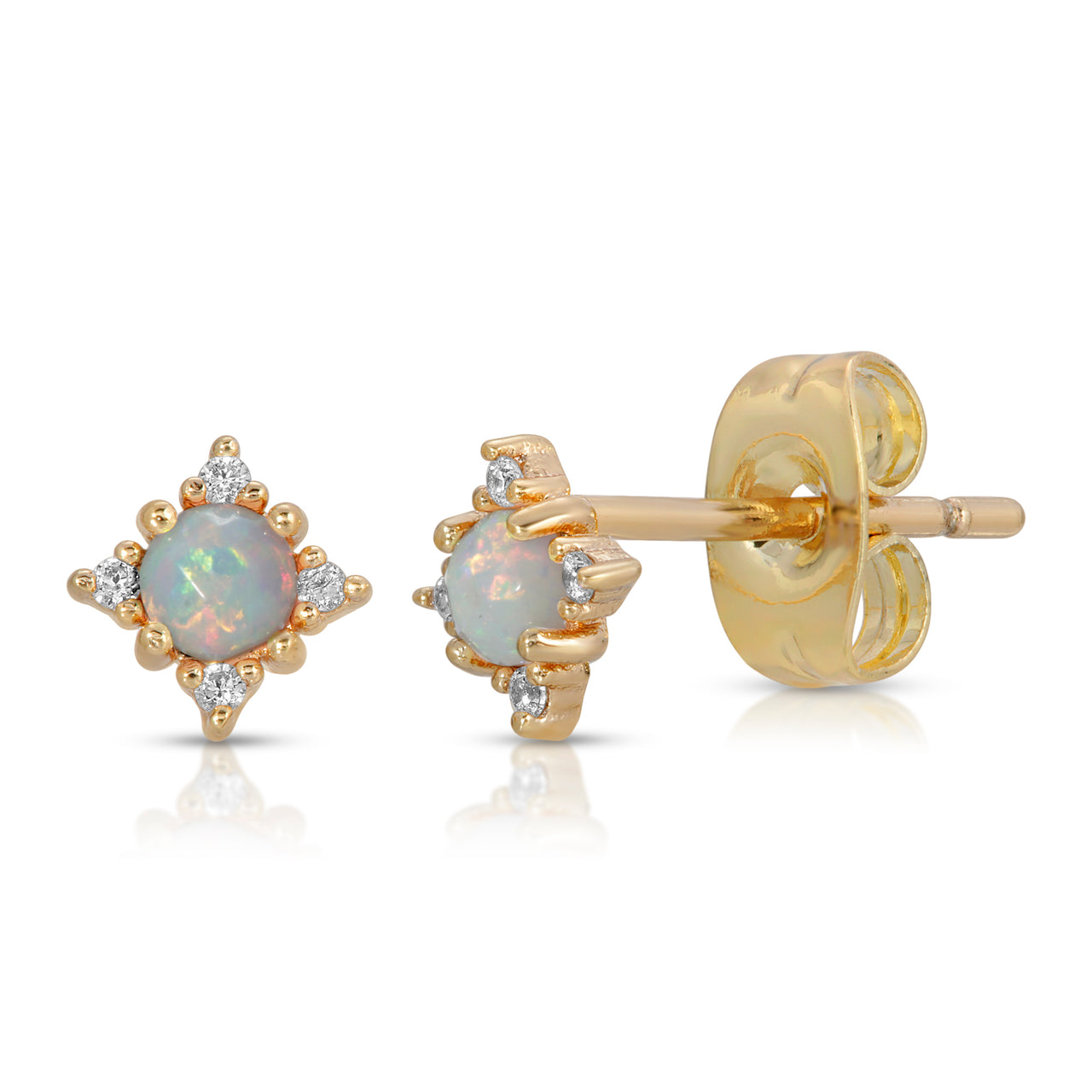 Starlight Studs - Opal – Elizabeth Stone